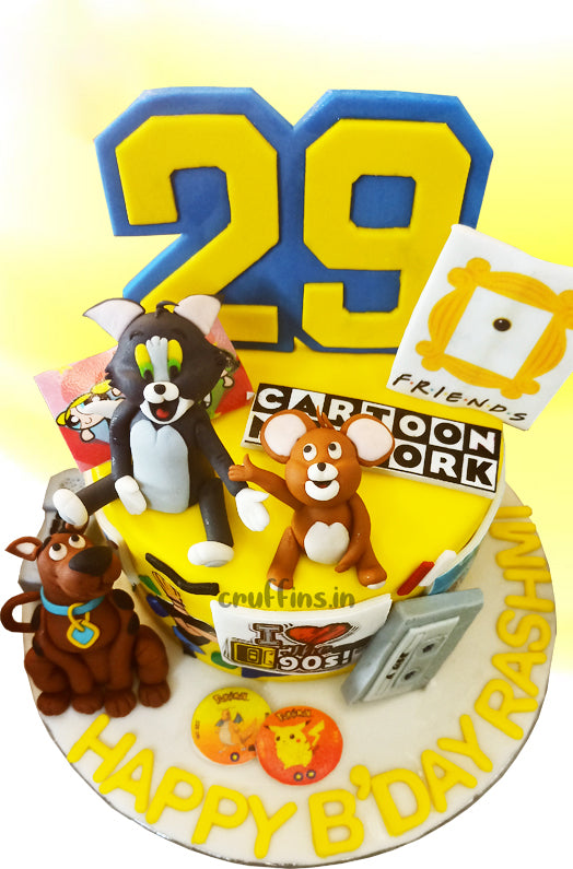 Back To The 90's Theme Cake