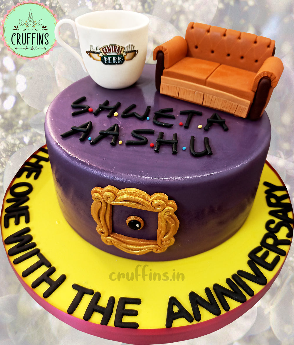 Friends TV Series Anniversary Theme Cake
