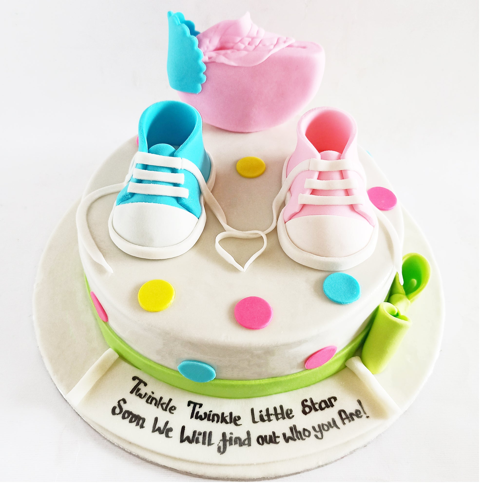 Cupcakes Baby Shower With Booties Pink Baby Edible Baby Booties Gender