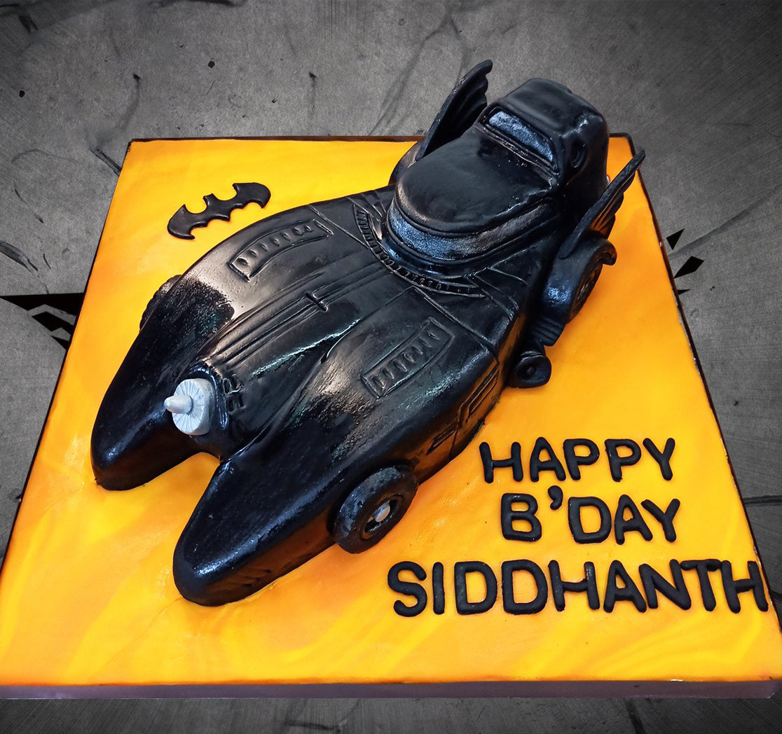 Batmobile Theme Cake
