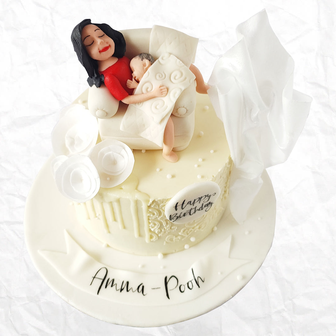 Birthday Cake Images For Nanay Cupcakes & Bouquet Classic 🥀 Happy