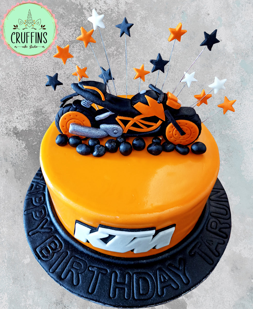 KTM Duke Bike Theme Cake