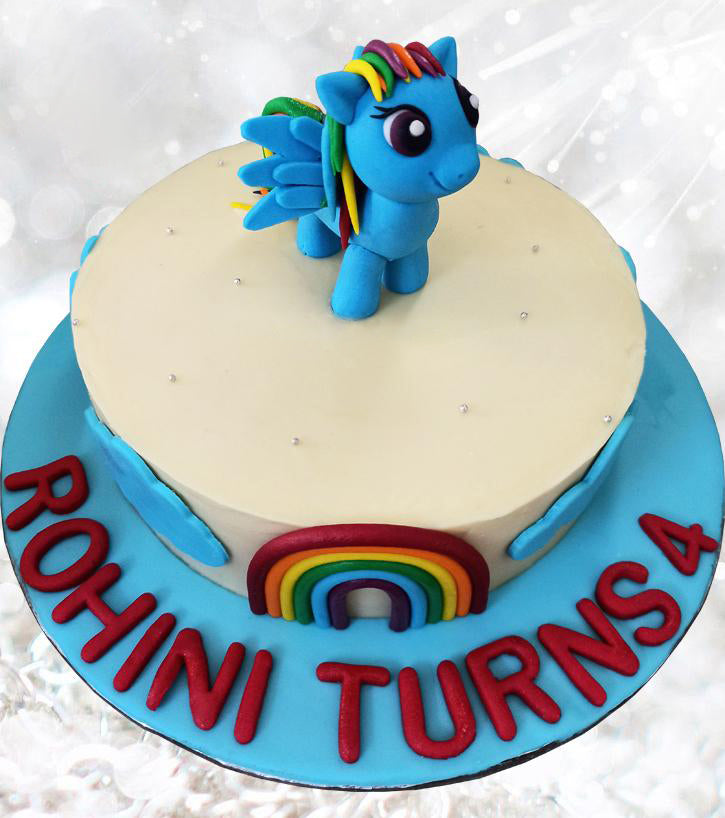 Rainbow Dash Cake Rainbow Dash Figurine My Little Pony Cake Topper